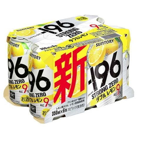 Suntory 196°c Strong Zero (Double Lemon) Chu-Hai Alc.9% 350ml x6[Parallel Import] delivery in ...