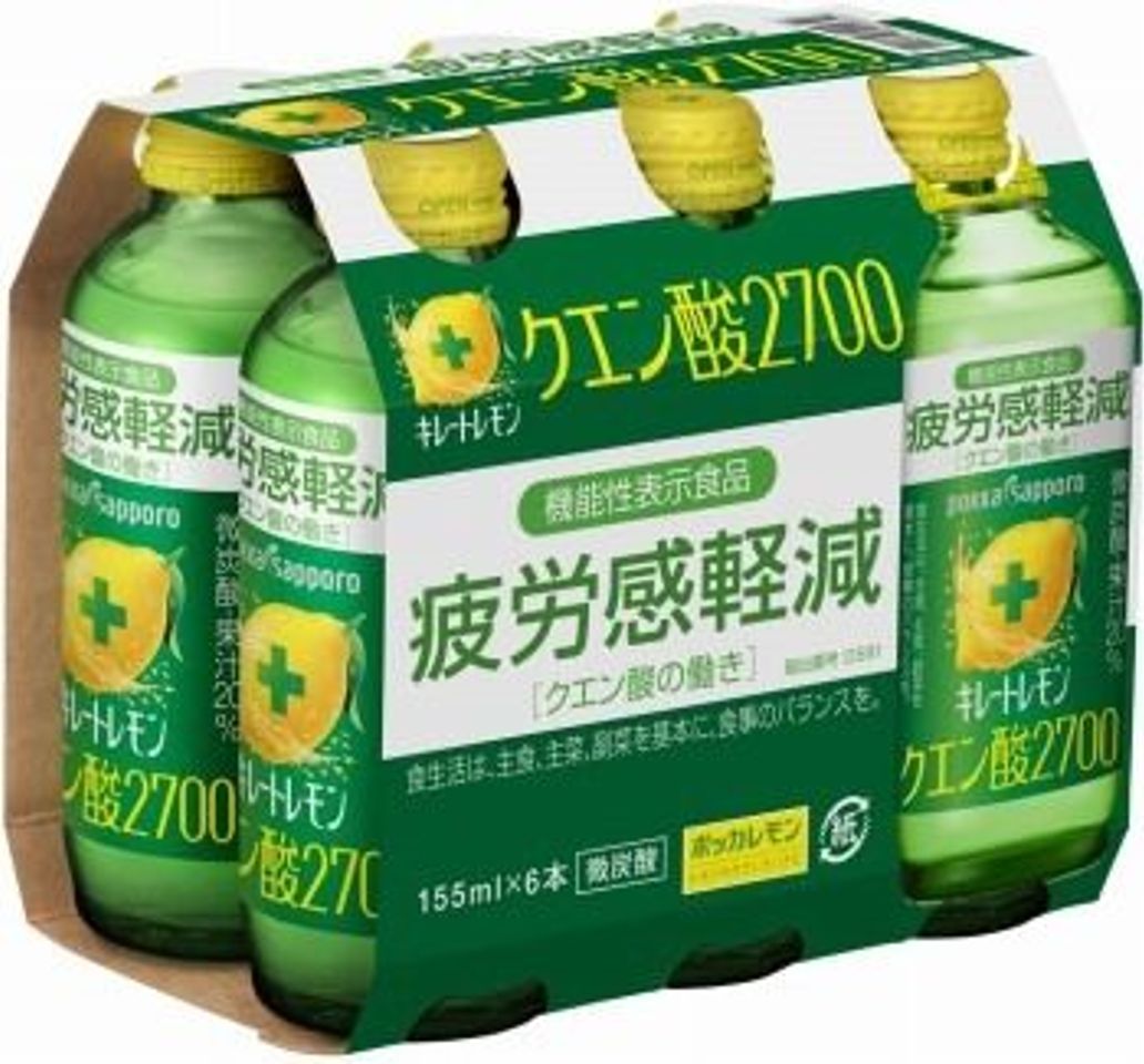 Pokka Sapporo Kireto Lemon Citric Acid Glass Bottle 6 x 155ml delivery in Hong Kong | foodpanda