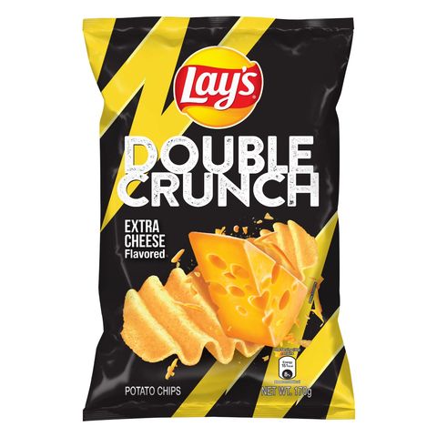 Lay's Double Crunch Extra Cheese Flavored Potato Chips 170g delivery in ...