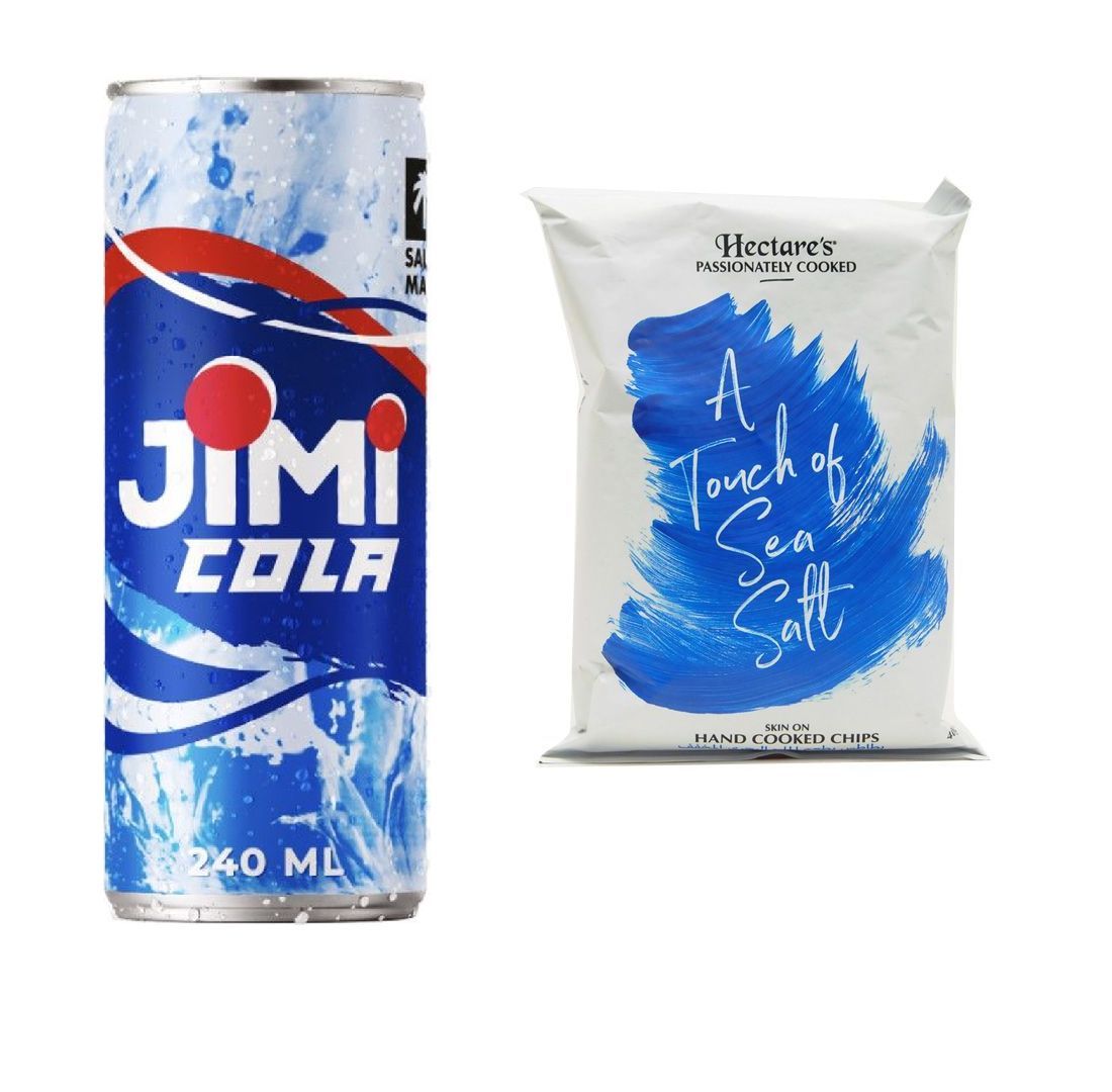 Buy Jimi Cola Soft Drink Can, 240ml + Hectare's A Touch Of Sea Salt ...