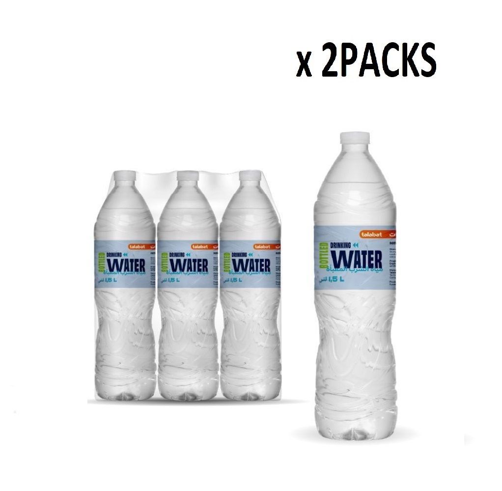 Buy Talabat Drinking Water 1.5L x 6 Pcs ( 2 Packs ) Online in Kuwait ...