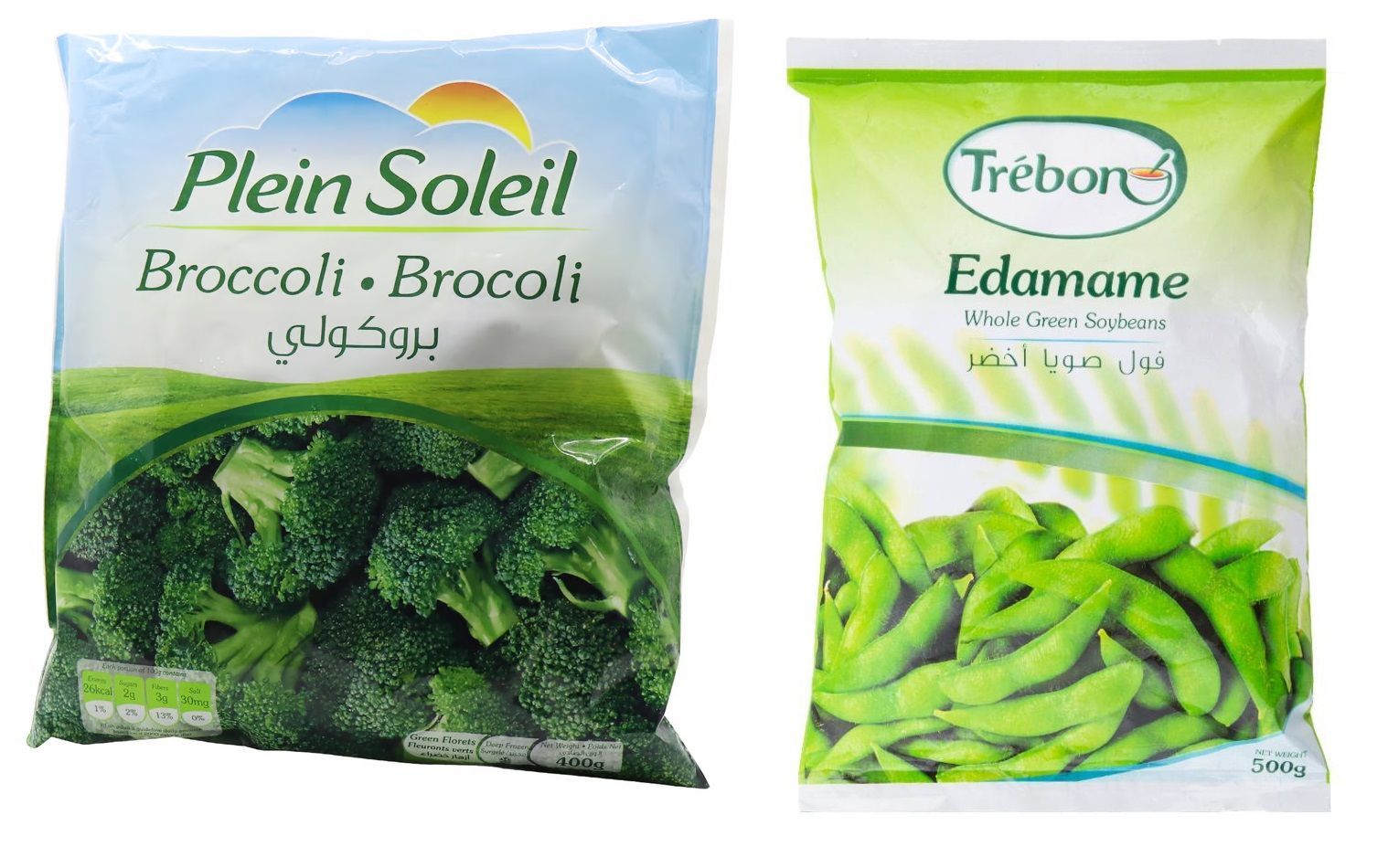 Buy Plein Soleil Frozen Broccoli 400g + Trebon Edamame 500 g Online in ...