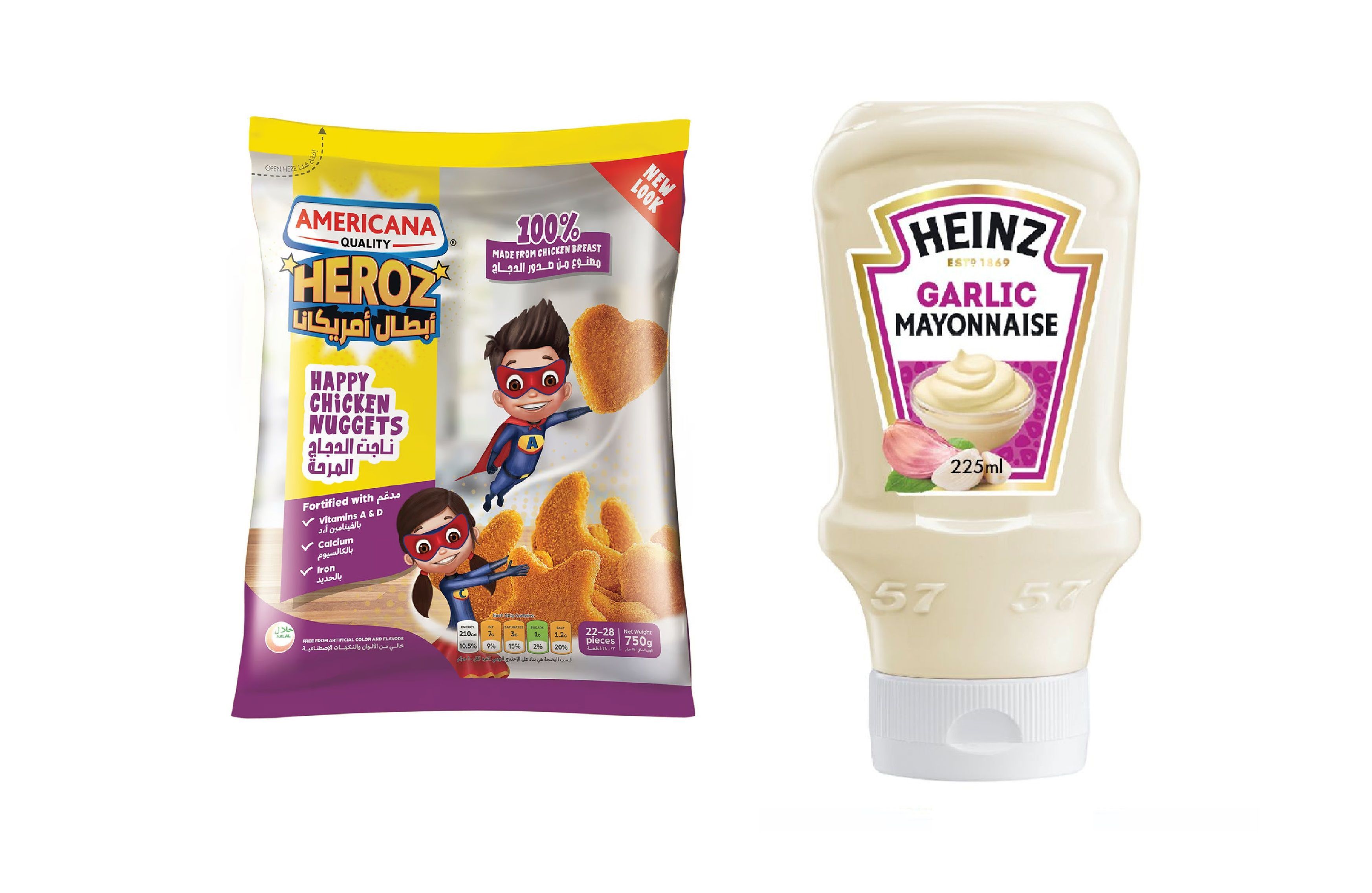 Buy Americana Heroz Happy Chicken NugGets 750 g + Heinz Tomato Ketchup ...