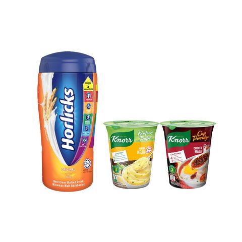 [Bundle] Horlicks Original Drink 440g x Knorr Mala Jok & Knorr Cup ...
