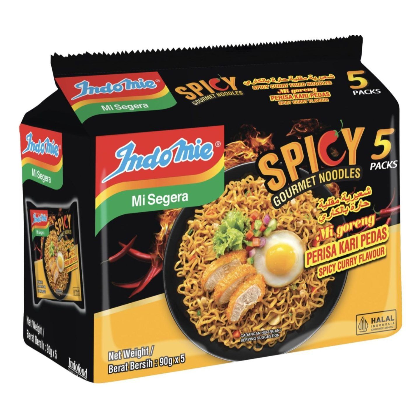 Indomie Mi Goreng Spicy Red Curry 5 x 90g delivery near you | foodpanda ...