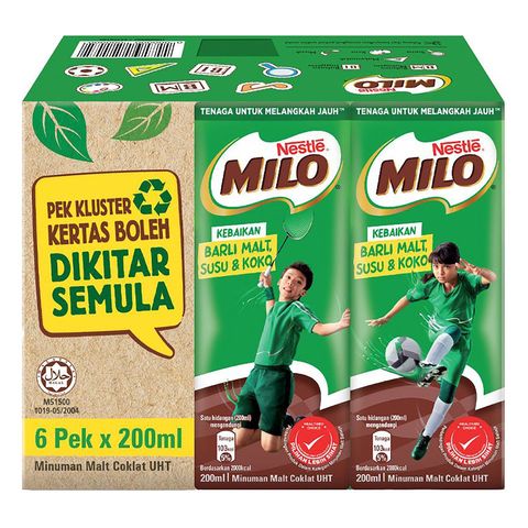 Milo Activ Go 6 Pieces x 200ml delivery near you | foodpanda Malaysia