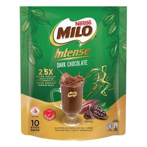 Milo Intense Stickpack Dark Chocolate 10 x 33g delivery near you ...