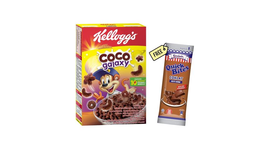 Kellogg's Coco Galaxy 300g, FREE Gardenia Delicia Cream Roll Chocolate ...