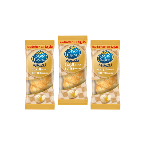 Buy Lusine Croissant Butter Jumbo 85 g (3 pcs) Online in Oman | Talabat ...