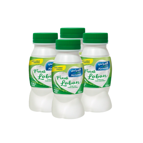 Buy Almarai Full Fat Fresh Laban with Added Vitamins, 4x180ml Online in ...