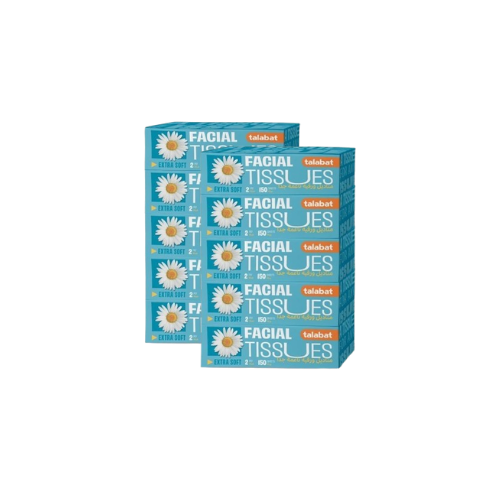 Buy talabat 2ply Extra Soft Facial Tissue Sheets, 2x10 Tissue Boxes ...