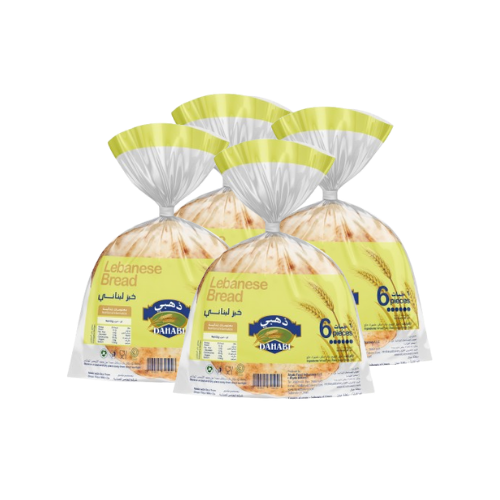 Buy Dahabi Medium White Arabic Bread (4 pcs x 4 packs) Online in Oman ...