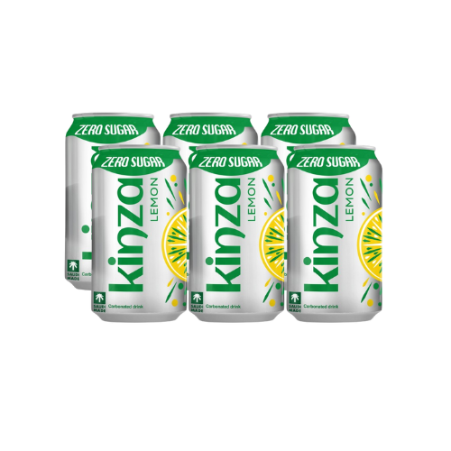 Buy Kinza Lemon Sugar Zero Soft Drink, (300ml x 6 pcs) Online in Oman ...