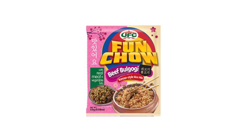 UFC Fun Chow Beef Bulgogi Korean-style Rice Mix 25g delivery in the ...