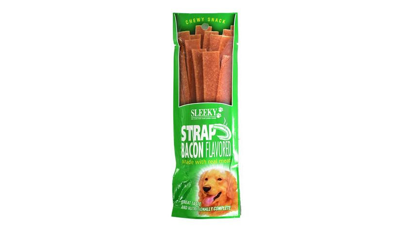 Sleeky Chewy Snack Strap Bacon 50g delivery in the Philippines | foodpanda