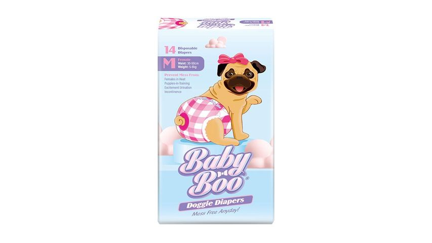 Baby Boo Pet Disposable Diapers Female M 14 Pieces delivery in the ...