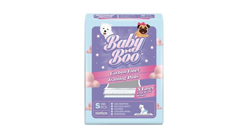 Baby Boo Carbon Fiber Pet Training Pads S 100 Pieces delivery in the ...