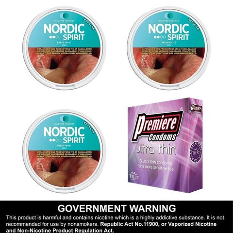 Nordic Spirit Fresh Frost Mini Regular 3 x 20 Pieces + Free Premiere ...