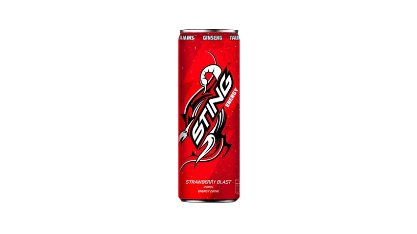 Sting Strawberry Blast Energy Drink in Can 240ml delivery in the ...