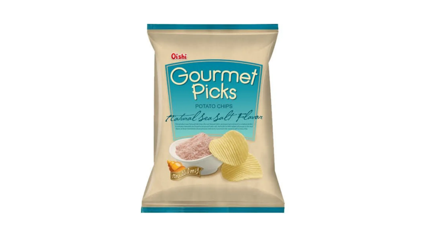 Oishi Gourmet Picks Natural Sea Salt Flavor Potato Chips 120g delivery ...