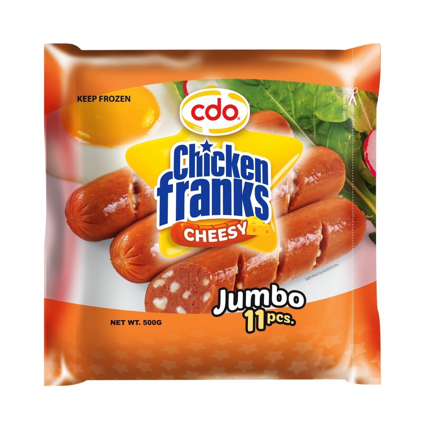 CDO Jumbo Cheesy Chicken Franks Hotdog 500G delivery in the Philippines ...