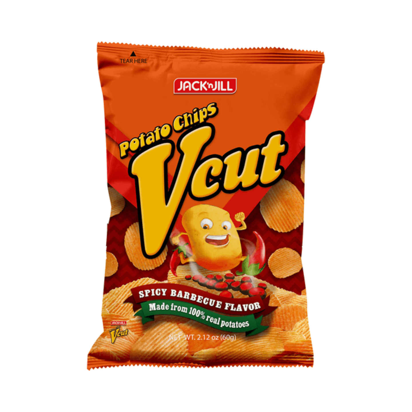 Vcut Potato Chips Spicy Barbecue Flavor 60g delivery in the Philippines ...