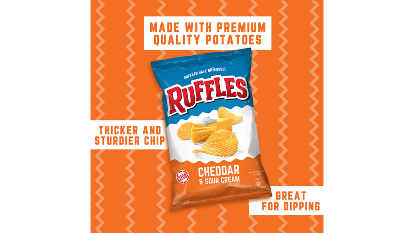 Ruffles Cheddar & Sour Cream 50g delivery in the Philippines | foodpanda