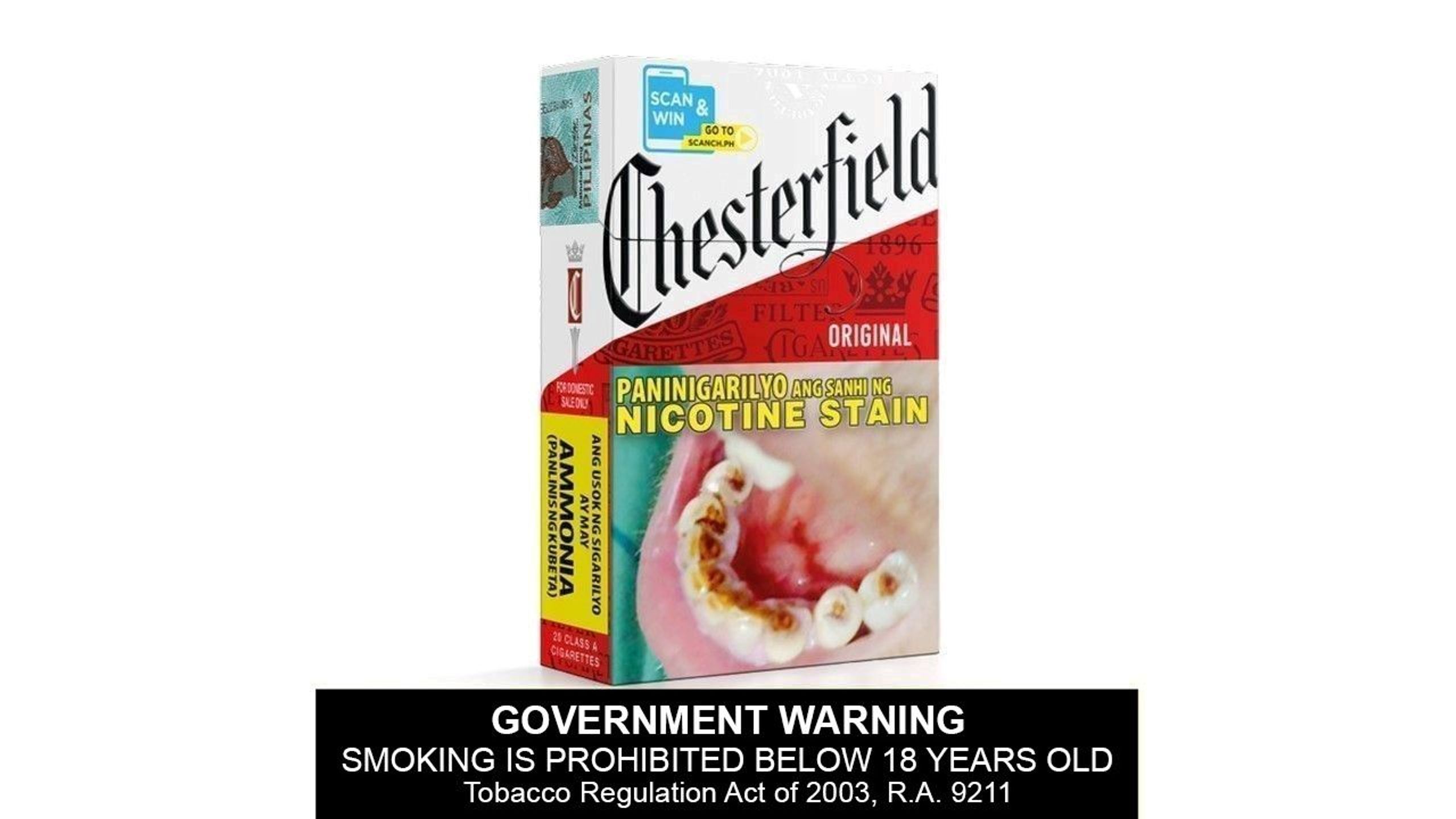 Chesterfield Original 20s delivery in the Philippines | foodpanda