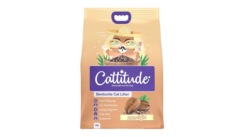 Cattitude Bentonite Cat Litter Perico Coffee 10L delivery in the ...