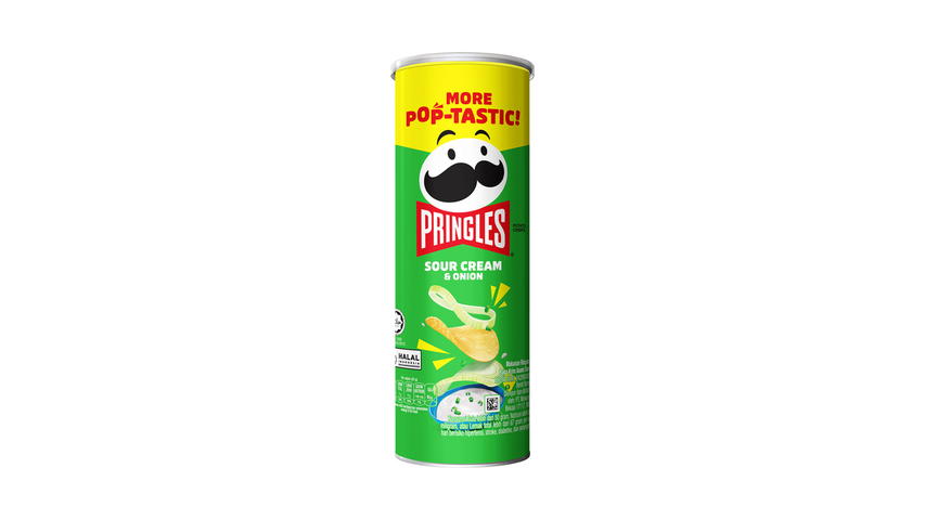Pringles Potato Chips Snack Sour Cream & Onion 102g delivery in the ...