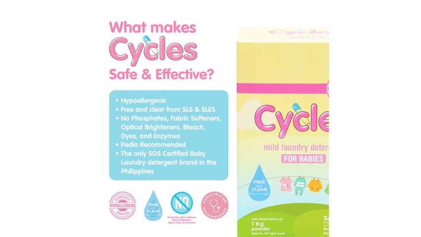 Cycles Mild Laundry Detergent Powder 1kg delivery in the Philippines ...