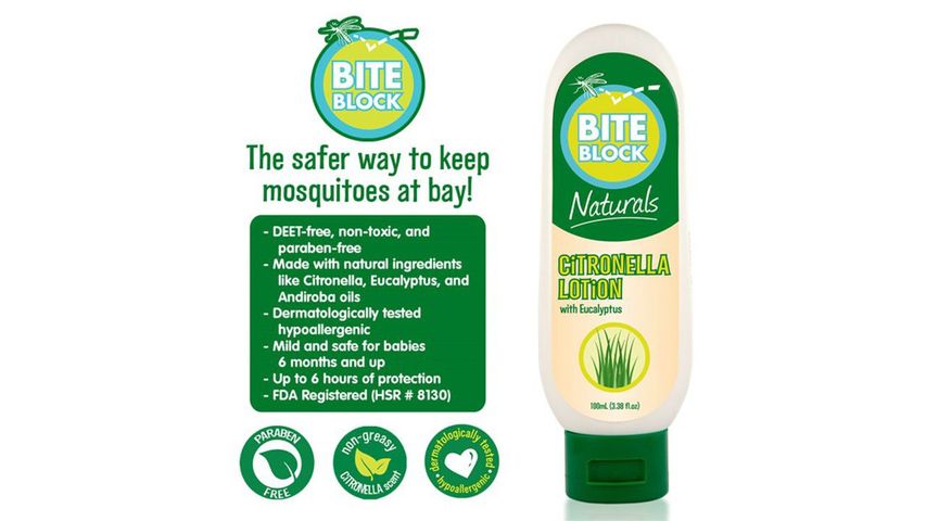 Bite Block Naturals Citronella Lotion 100ml delivery in the Philippines ...