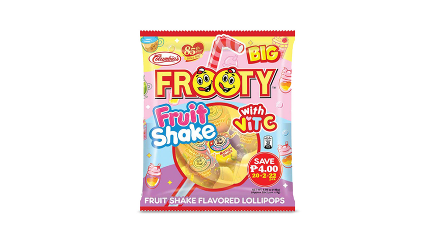 Columbia's Frooty Big Fruit Shake Lollipop 22 Pieces delivery in the ...