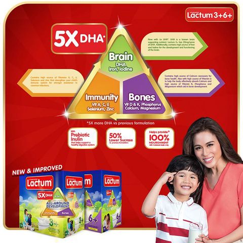Lactum 3+ Plain 1500G Powdered Milk Drink for Kids Over 3 up to 5 Years ...
