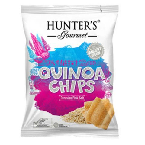 Hunter's Gourmet Quinoa Chips Peruvian Pink Salt 75g delivery in the ...