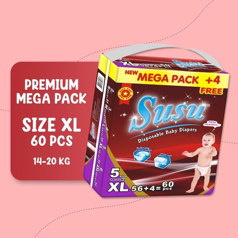 Susu Diapers Extra Large 56 Pieces delivery near you | foodpanda Pakistan