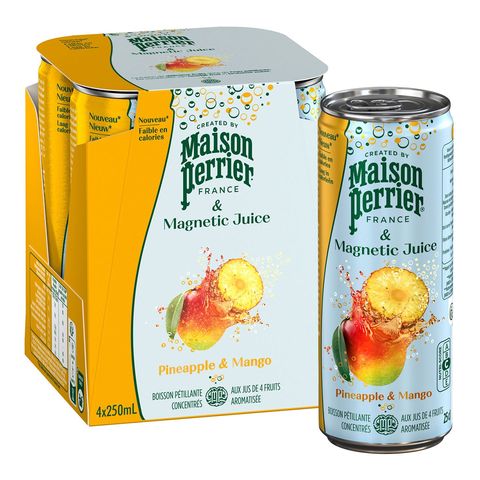 Maison Perrier Magnetic Juice Sparkling - Pineapple & Mango 4 x 250ml ...
