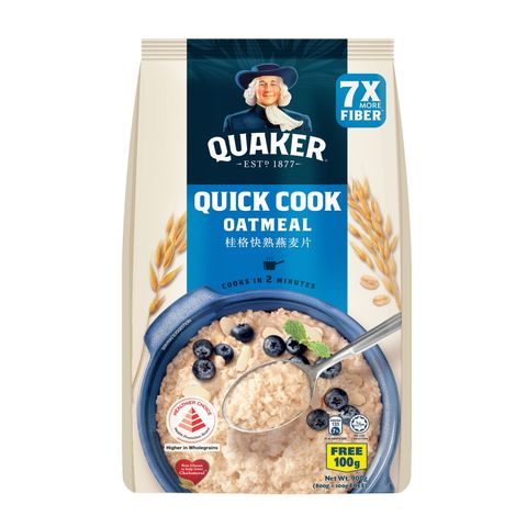 Quaker Oats Quickcook 2-minute Oatmeal 800g + 100g (Refill Pack ...