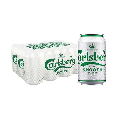 Carlsberg Smooth Draught Beer Can 12s x 320ml delivery near you in ...
