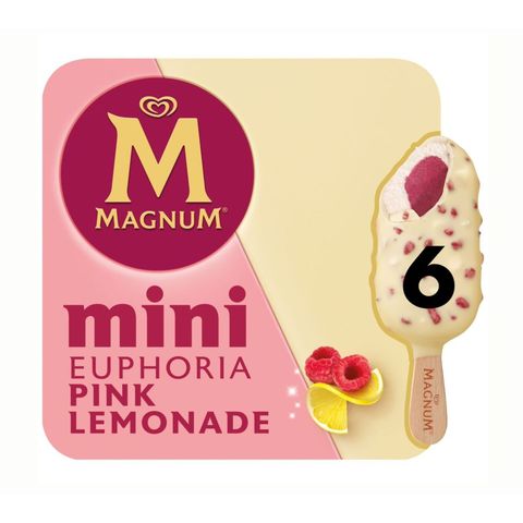 Magnum Euphoria Pink Lemonade Mini Ice Cream Multipack 6pcs x 55ml ...