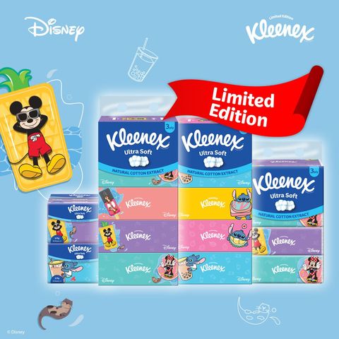 Kleenex 3Ply Disney Facial Tissue Soft Box 4 x 120s delivery near you ...
