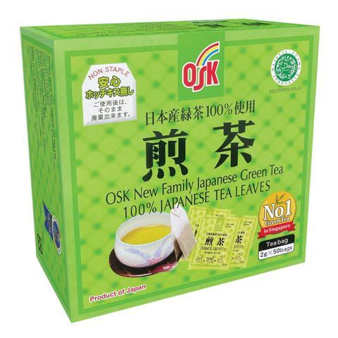 OSK New Family Japanese Green Tea (50 Sachets) 100g delivery near you in Singapore | foodpanda