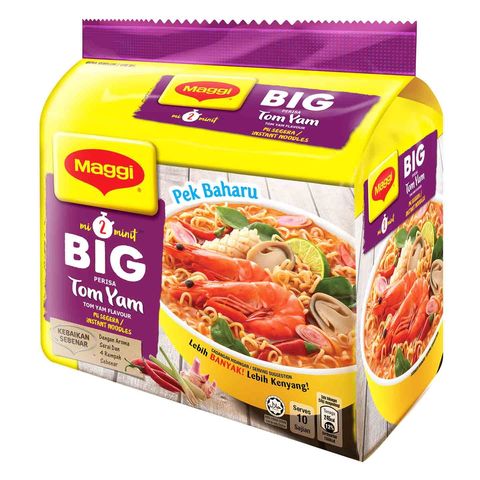 Maggi Big Tom Yam Noodles 5 x 107g delivery near you in Singapore ...