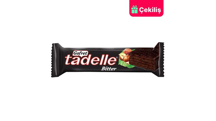 Tadelle Bitter Çikolata Kaplamalı Kakaolu Gofret 35 g - yemeksepeti.com