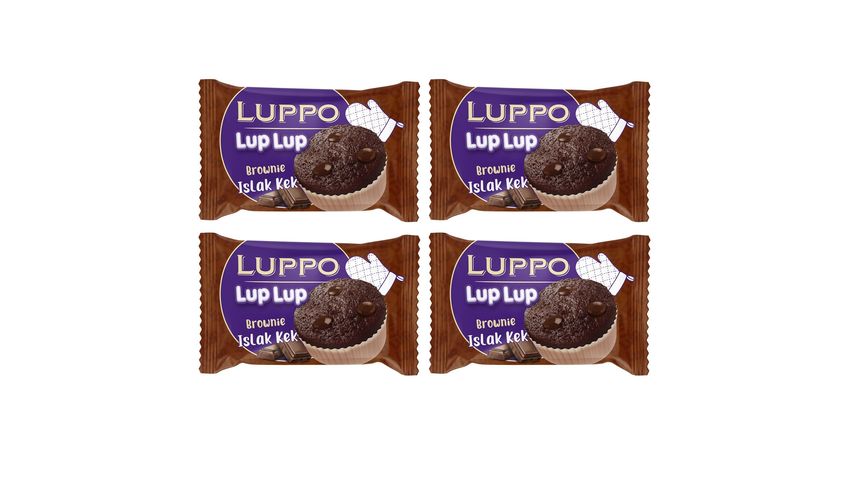 4'lü Luppo Lup Lup Brownie Islak Kek Paketi - yemeksepeti.com