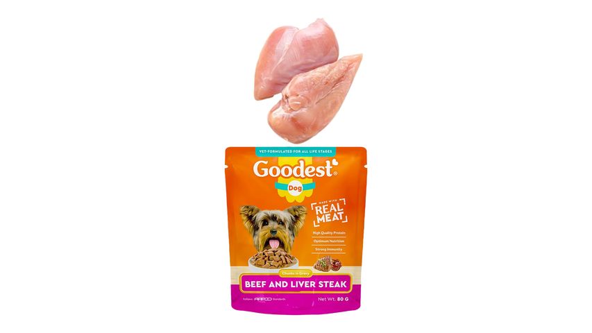 brightfarms Chicken Breast Fillet Skinless 1kg + Goodest Dog Braised ...