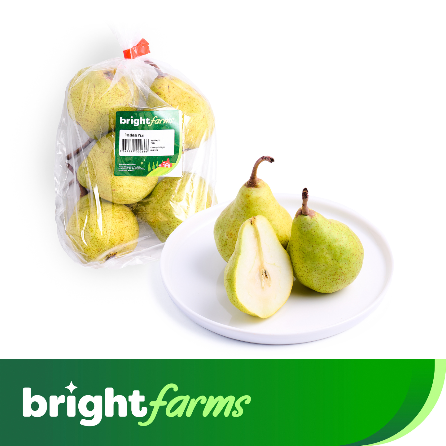 brightfarms Australia Packham Pear 750g delivery near you in Singapore ...
