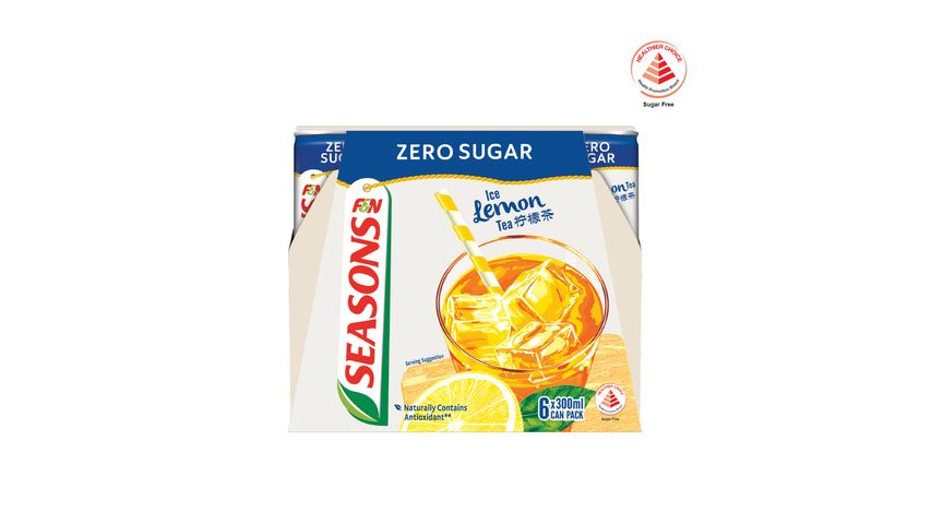 Seasons Ice Lemon Tea Zero Sugar 300Ml X 6 delivery near you in ...