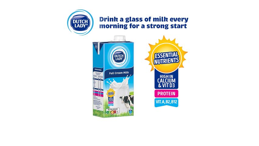 Dutch Lady Full Cream UHT Milk 1L delivery near you in Singapore ...