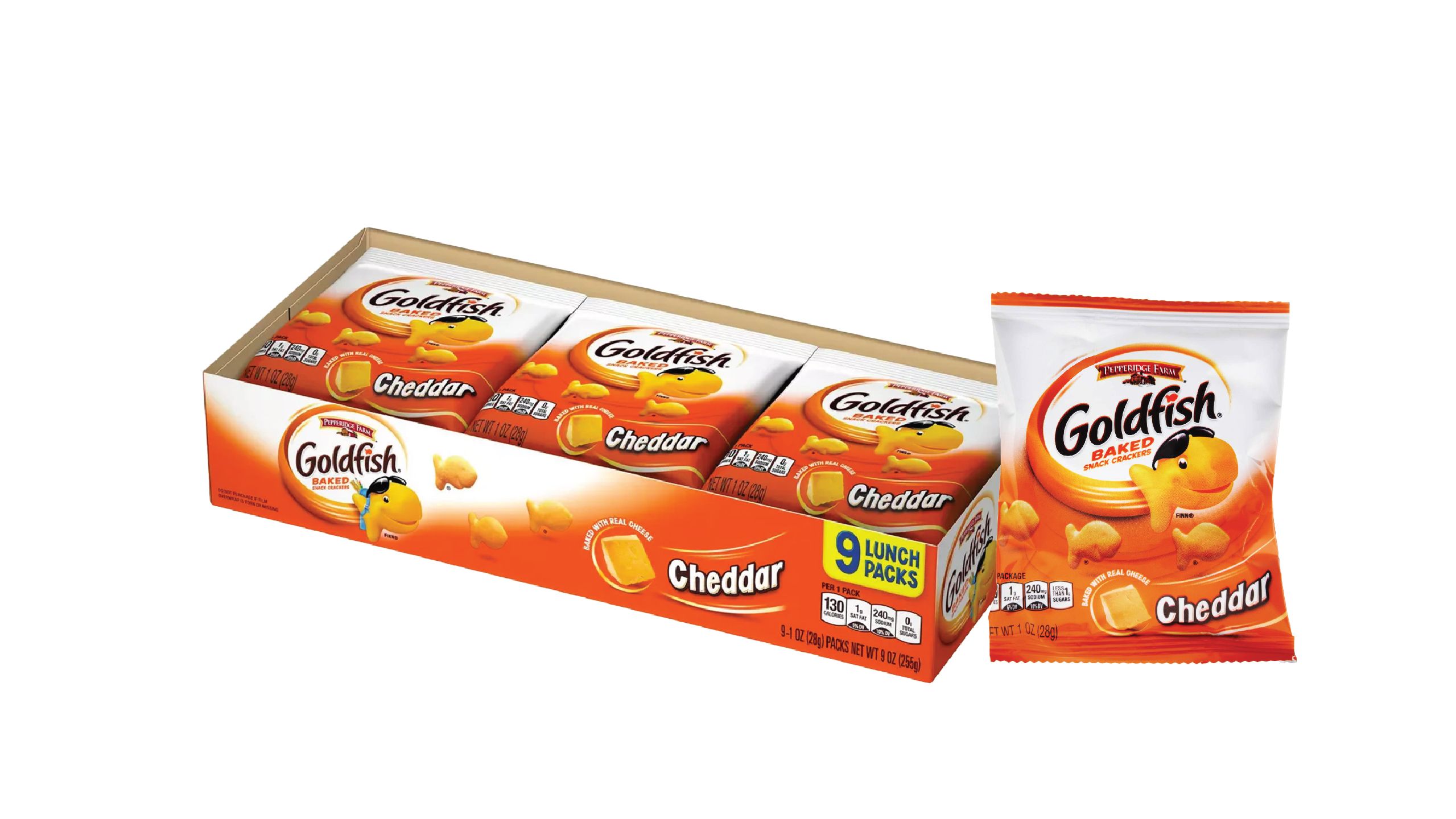 Pepperidge Farm Goldfish Cheddar Crackers Multipack (9pcs) 252g ...